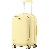 China New Arrival Front-Opening Spinner PC Trolley Luggage 20-Inch Carry-On Suitcase with TSA Lock for sale