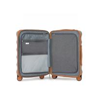 China New Style Large Capacity PC Spinner Suitcase, 20 Inch Zipper Carry-on Trolley Case for sale