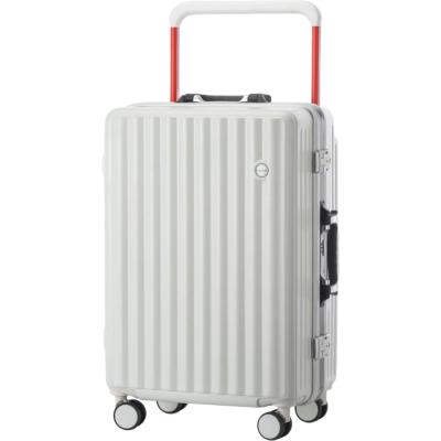 China New Style Waterproof Simple Aluminum Frame Trolley Case, Student Travel Suitcase with Spinner Wheels, Lightweight for Business Trip for sale