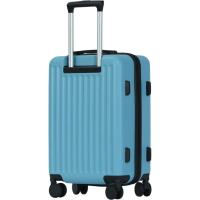 China Custom 20-Inch ABS Carry-On Luggage Large Capacity Impact-Resistant Trolley Suitcase for sale