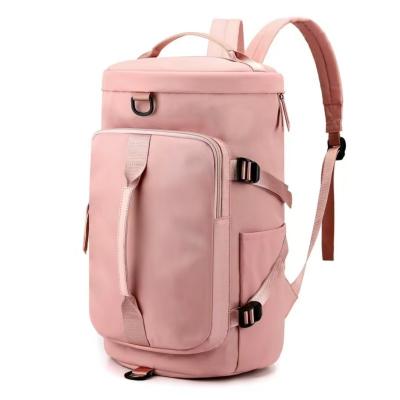 China Wholesale Custom Logo Waterproof Polyester Sports Travel Bag Heavy Duty Zipper Durable Lightweight Portable Casual Gym Fitness for sale