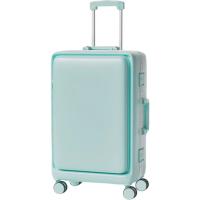 China Wholesale Custom Logo Hard Shell Aluminum Luggage Large Capacity Aluminum Frame Suitcase Luggage for sale