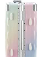 China Colorful Chargeable Making Machine Carbon Fiber Mini Hard Shell Custom Designer Travel Covers Set Aluminium Suitcases for sale