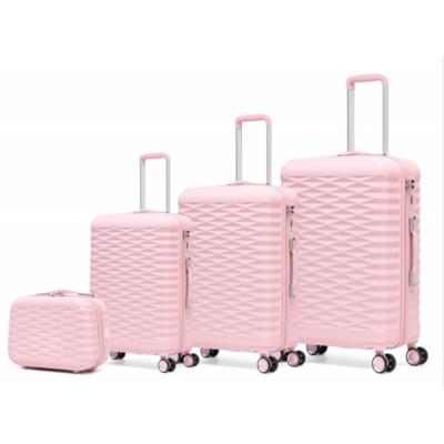 China Hard Shell Luggage Maletas De Viaje Set Suit case Bags Trolley Valigia Valises 4 Spinner Wheels Carry-on Travel Suitcase Sets for sale