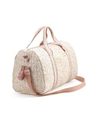 China Women's Large Duffel/Weekender Bags Rope Handle Cotton Printed Quilted Overnight Bag Unique Gifts Boho for sale