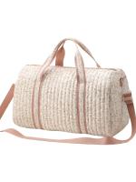 China Women's Large Duffel/Weekender Bags Rope Handle Cotton Printed Quilted Overnight Bag Unique Gifts Boho for sale