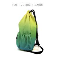 China Waterproof Kids Man Basketball Storage Custom LOGO Polyester Nylon Drawstring Backpack Bag With Zipper for sale