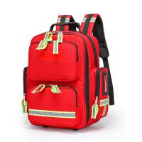 China Reflective Striping Emergency Bag Rescue First Aid With Padded Back Medical Backpack for sale