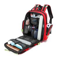 China Reflective Striping Emergency Bag Rescue First Aid With Padded Back Medical Backpack for sale