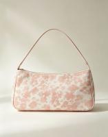 China Women's Pink Floral Printed Handbag for sale
