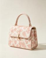 China Women's Pink Floral Printed Handbag for sale