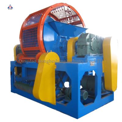 China Rubber Granules Recycle Waste Tire Shredder 1000-1500kg/H for sale