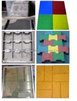 China 50 Ton Rubber Paver Tile Making Machine For Playground Floor for sale