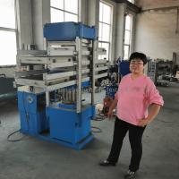 China 50 Ton 550*550 Paver Tile Making Machine Four Flooring Tile Rubber Mold Vulcanizer for sale