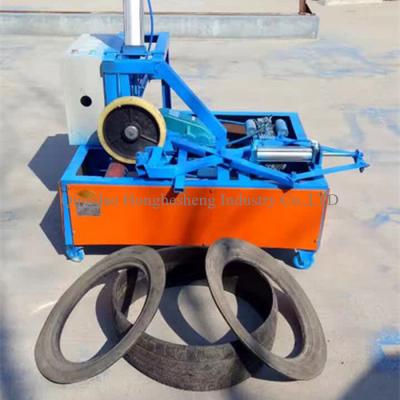 China Higher Efficiency Automatic Car Tire Cutting Machine Double 3 Pieces for sale