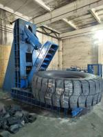 China 4KW TC1200 Waste Tyre Recycling Plant Used Tire Cutter Rubber Cutting Machine for sale