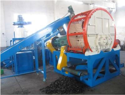 China 3T/H 10T/H Waste Tyre Recycling Plant Tire Shredding Machine Whole Tire Crusher for sale