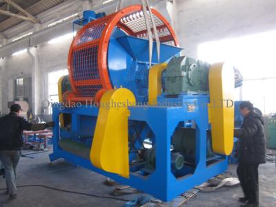 China Automatic Waste Tire Recycle Crushers Shredding Rubber Machine Used Truck Tire Shredder Equipment for sale