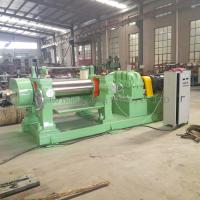 China 12mm Nip 21.8m/Min Open Mill Rubber Mixing Two Roll Rubber Mixer Machine for sale