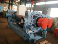 China 12mm Nip 21.8m/Min Open Mill Rubber Mixing Two Roll Rubber Mixer Machine for sale