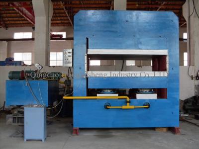 China 1500*500mm Plate Vulcanizing Press Speed Bump Making Machine 1 Layer Electric Heating for sale