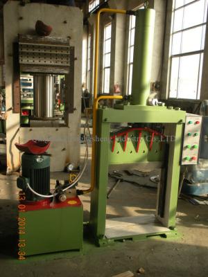 China 8T 660mm Knife Vertical Rubber Bale Cutter Plastic Guillotine Cutter for sale