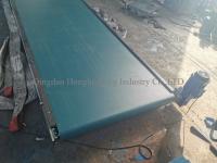 China 660mm Width Horizontal Conveyor Belt Cutter Machine For Roll Material for sale