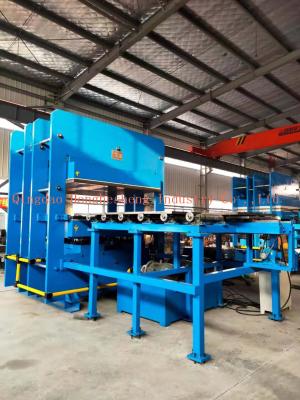China Rubber Mat Vulcanizing Press With Guid Rail for sale