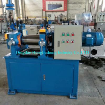 China 76mm To 400mm Electronic Heating PVC Two Roll Mill Rubber Lab Equipment for sale