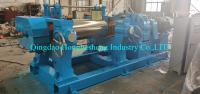 China Nylon Bush Rubber Plastic Two Roll Mixing Mill PLC Control 5KW for sale