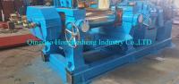 China Nylon Bush Rubber Plastic Two Roll Mixing Mill PLC Control 5KW for sale