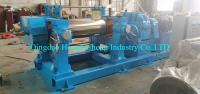 China Nylon Bush Rubber Plastic Two Roll Mixing Mill PLC Control 5KW for sale