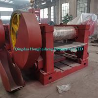 China Two Roll Rubber Mixing Mill 60HRC With Motor Below for sale