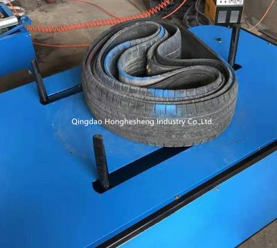 China Horizontal Tire Baler Machine Tyre Trestle Machine for Tire Tread Packaging for sale