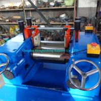 China Lab Two Roll Open Mixing Mill Electric Heating Water Cooling PLC Controlled for sale