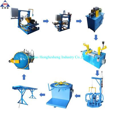 China Used Tire Cold Retreading Machine vulcanizing curing PLC Controlled for sale