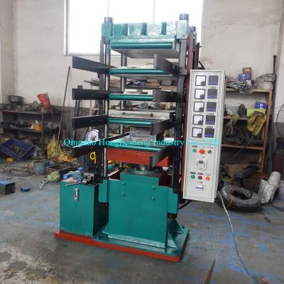 China Four Layer Rubber Tile Making Machine Rubber Floor Vulcanizing Press Machine 50t for sale