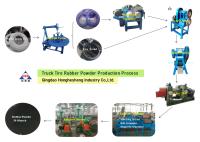 China Semi Automatic Rubber Powder Making Machine For Waste Truck Tire Recycling for sale