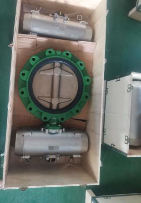 China SS316 Pneumatic Butterfly Valve Air Operated DN40 DN1200 2-8bar For Marine Rig for sale