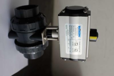China Scotch Yoke Pneumatic Actuator ISO5211 DIN3337 Alloy Steel Slide Block 2-8 Bar for sale
