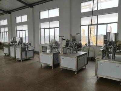 China Automated Tube Filling Sealing Machine for Paste Cream Food Glue with PLC Control and 1-Year Warranty for sale