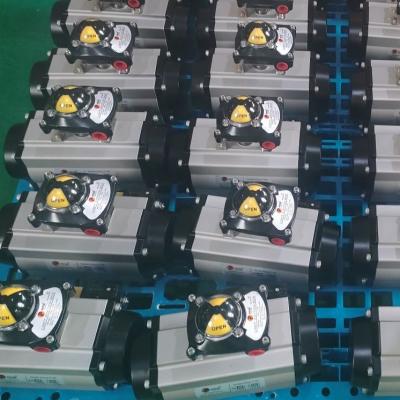 China Stainless Steel Pneumatic Quarter Turn Actuators Spring Return And Double Acting for sale