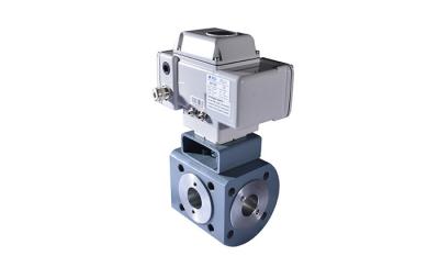 China Electric 3-Way Ball Valve DN20-DN100 with IP67 Protection and 220V/110V AC Options for Industrial Flow Control for sale