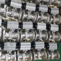 China Socket Weld Horizontal Pneumatic Air Actuator On Off Valve With Limit Switches for sale