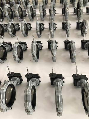 China Pneumatic On Off Butterfly Valve DN25-DN300 Wafer Type EPDM Lined 16 Bar for sale