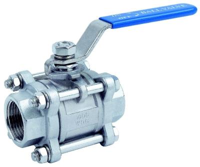 China 316 Stainless Steel 3 Piece Socket Weld Ball Valve 1000 WOG Full Port Locking Handle for sale