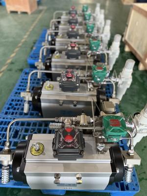 China Double Acting NAMUR Pneumatic Air Actuator with Nickel Plating for sale