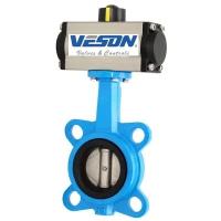 China Pneumatic Lug Butterfly Valve 2-24 inch EPDM Seal PN10 PN16 Industrial for sale