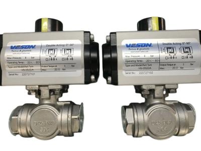 China Pneumatic Actuated Clamp Ball Valve ISO5211 Standard for sale