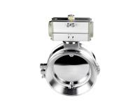 China Horizontal Pneumatic Butterfly Valve 1-10 Inch Wafer Type for sale